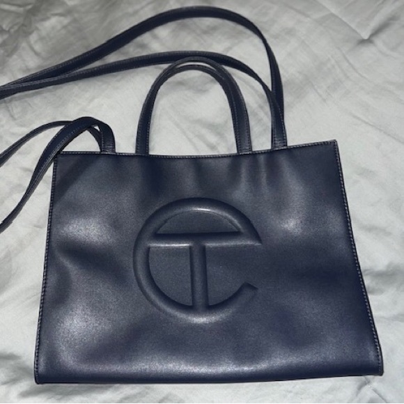 Telfar | Bags | Telfar Navy Blue Unisex Large Shopping Bag | Poshmark